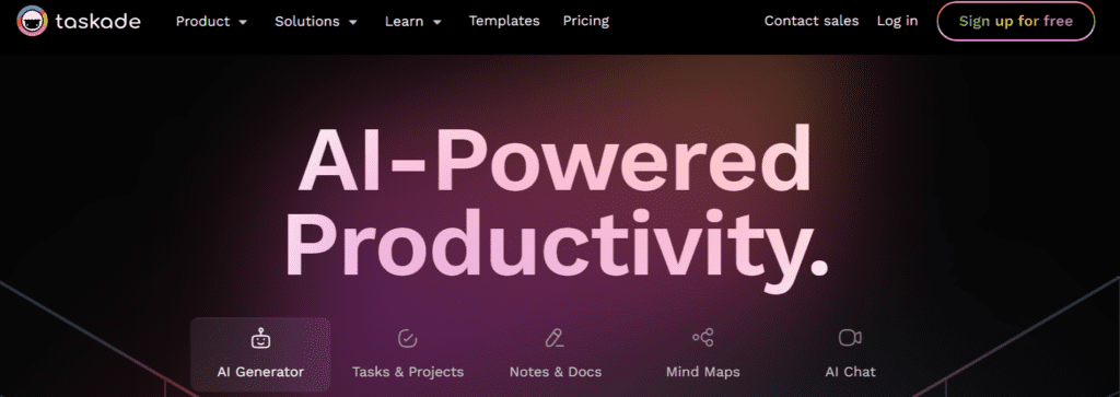 Taskade AI - ATOZAITOOLS